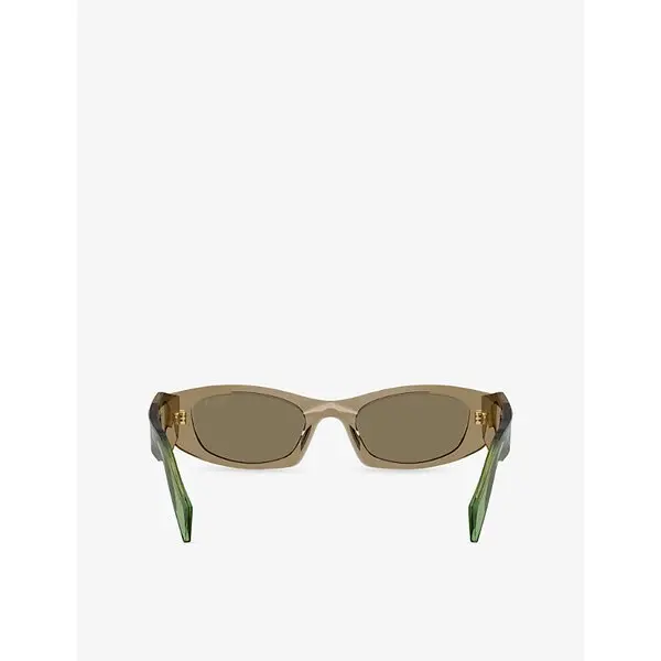Prada Cat Eye Acetate Sunglasses - Brown