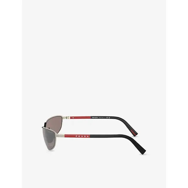 Prada Irregular Frame Metal Sunglasses