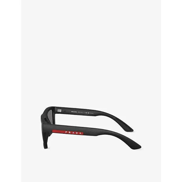 Prada Ps A07s Polarised Rectangle Sunglasses