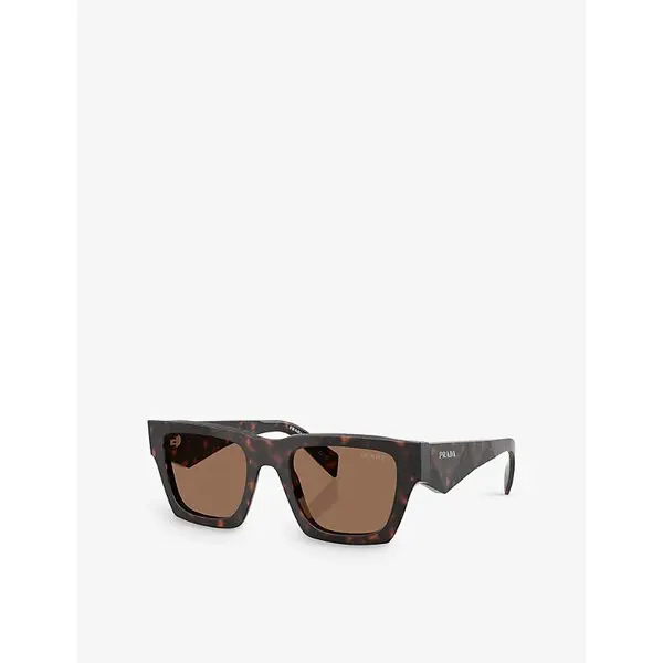 Prada Square-frame Tortoiseshell Acetate Sunglasses - Brown