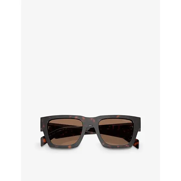 Prada Square-frame Tortoiseshell Acetate Sunglasses - Brown