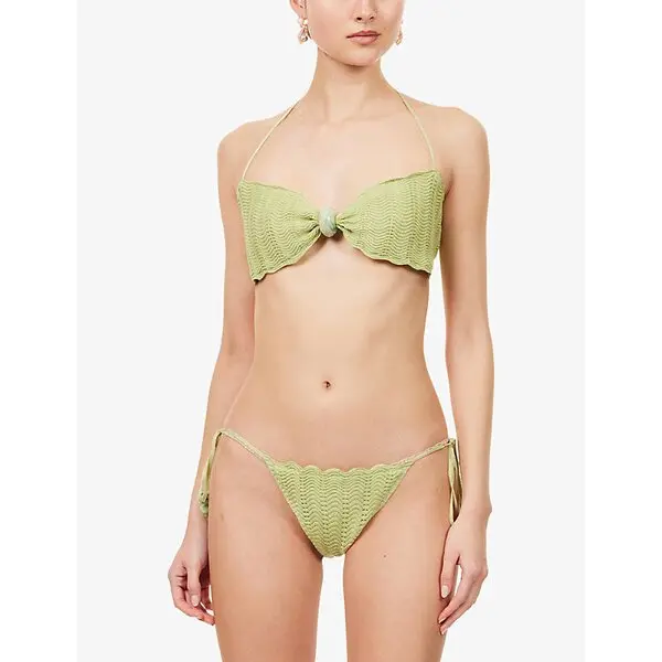 Devon Windsor Kit Open-knit Bikini Bottoms