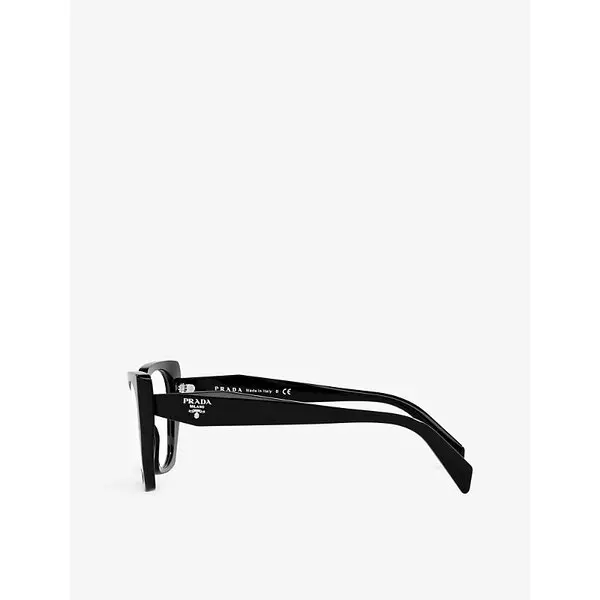 Prada Pr 18wv Irregular Frame Acetate Eyeglasses