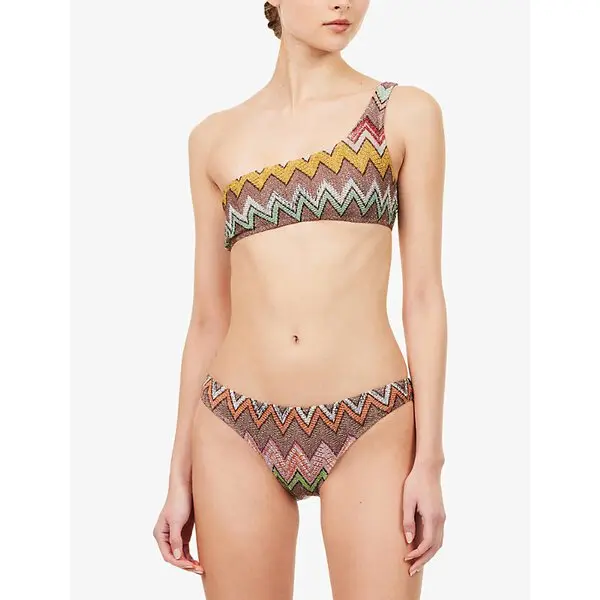 Missoni Raschel Chevron-knit Bikini Set - Multicolor W/dark Base