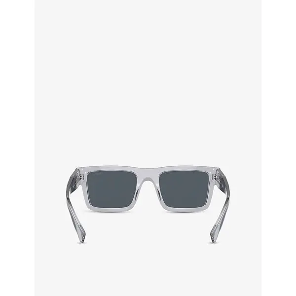 Prada Acetate Square Frame Sunglasses - Grey
