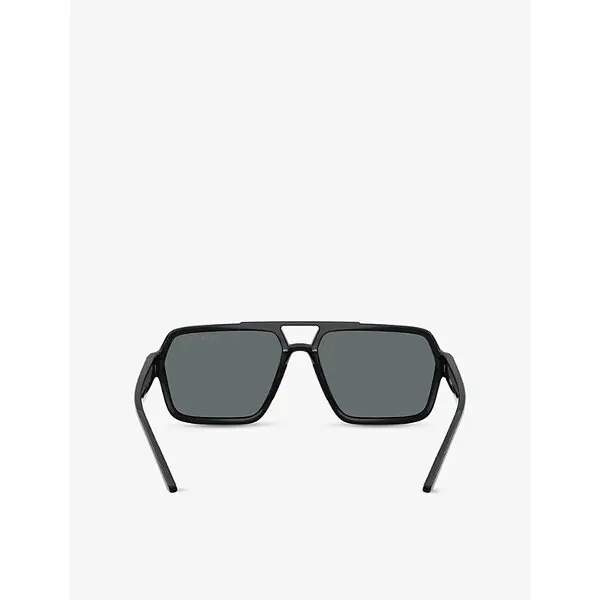 Prada Ps A06s Polarised Pilot-frame Injected Sunglasses