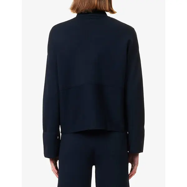 Max Mara Knitted Funnel Neck Zip-through Cardigan