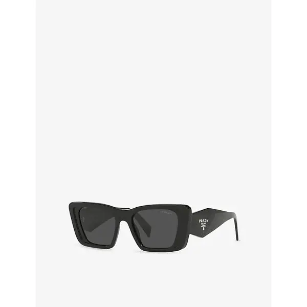 Prada Pr 08ys Butterfly-shaped Sunglasses - Black