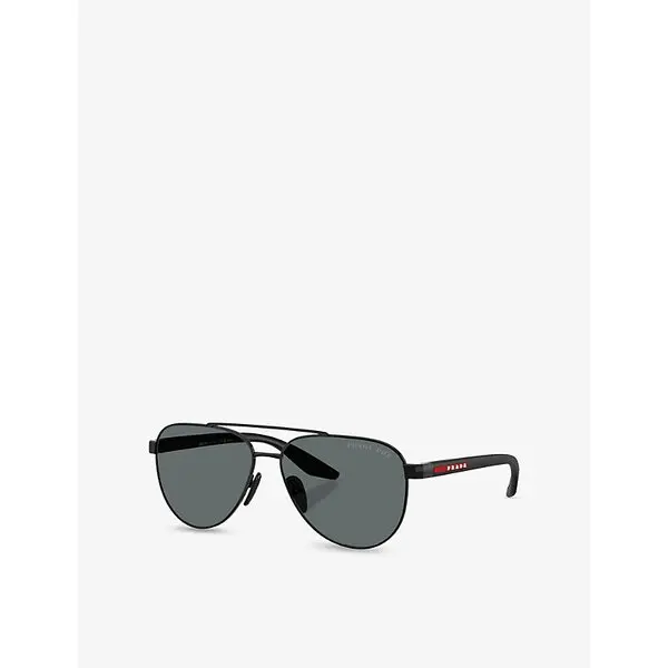 Prada Pilot-frame Metal Sunglasses