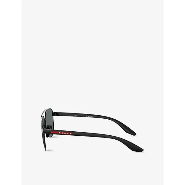 Prada Pilot-frame Metal Sunglasses