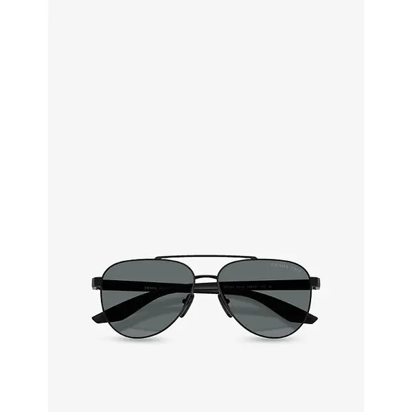 Prada Pilot-frame Metal Sunglasses