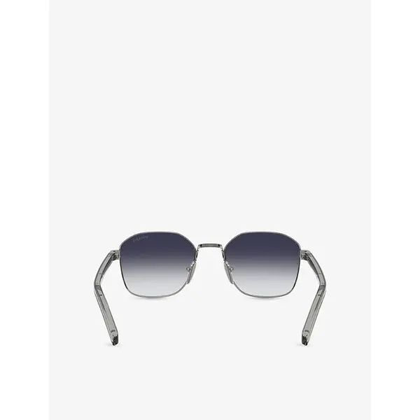 Prada Pr C50s Square Frame Steel Sunglasses - Silver