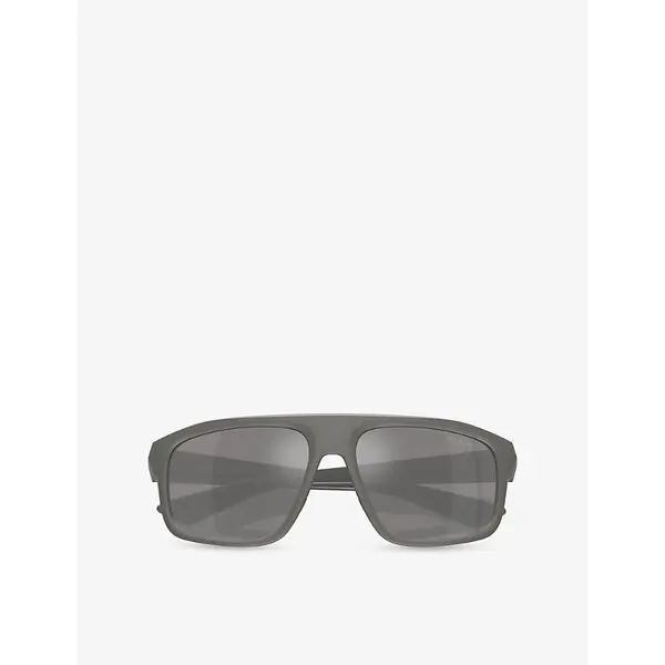 Prada Irregular Frame Sunglasses - Grey