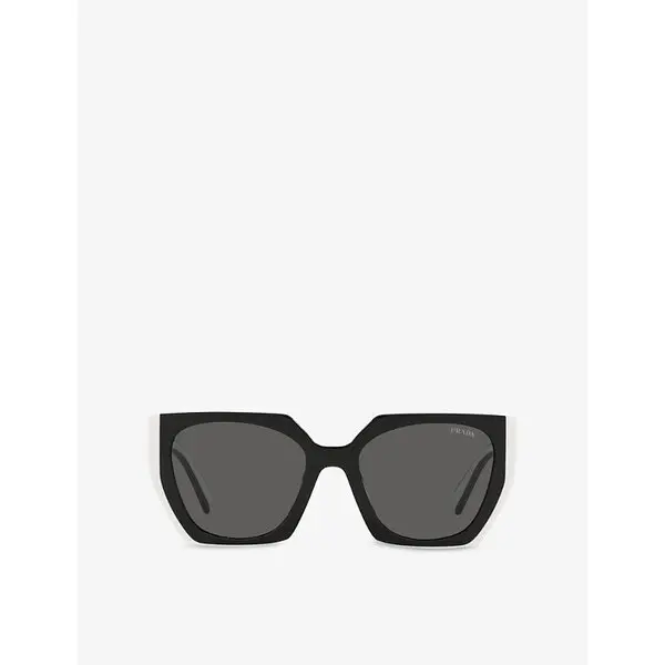 Prada Cat Eye Acetate Sunglasses - Black