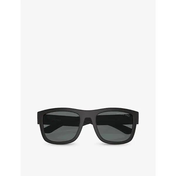 Prada Pillow-frame Nylon Sunglasses