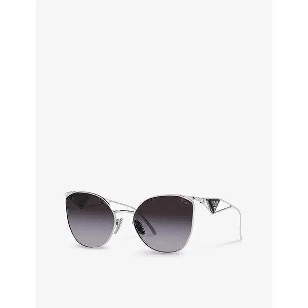 Prada Pr 50zs Cat Eye Metal Sunglasses