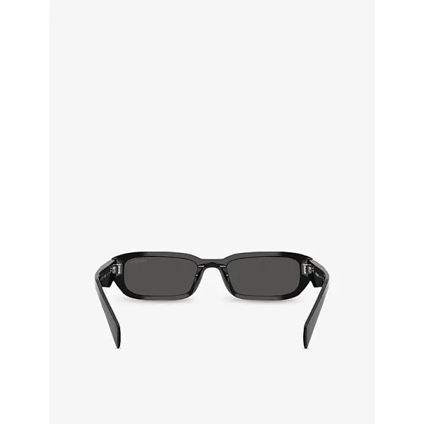 Prada Rectangle-frame Acetate Sunglasses - Black