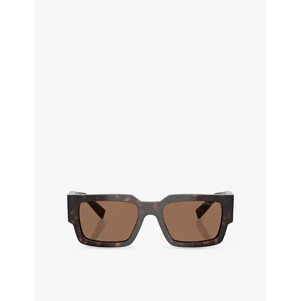 Prada Pr B17s Square-frame Tortoiseshell Acetate Sunglasses - Brown