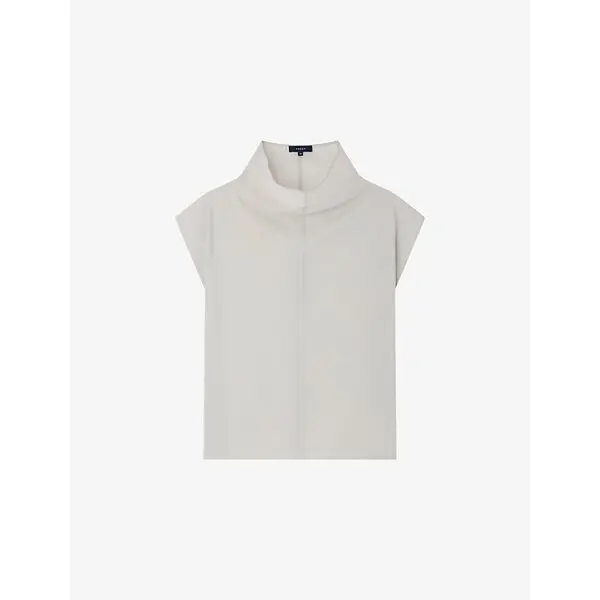 Soeur Izumi Asymmetric Hem Cotton Blouse