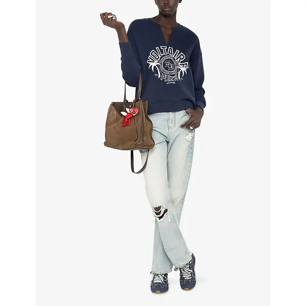 Zadig&Voltaire Logo-print Cotton-jersey Sweatshirt
