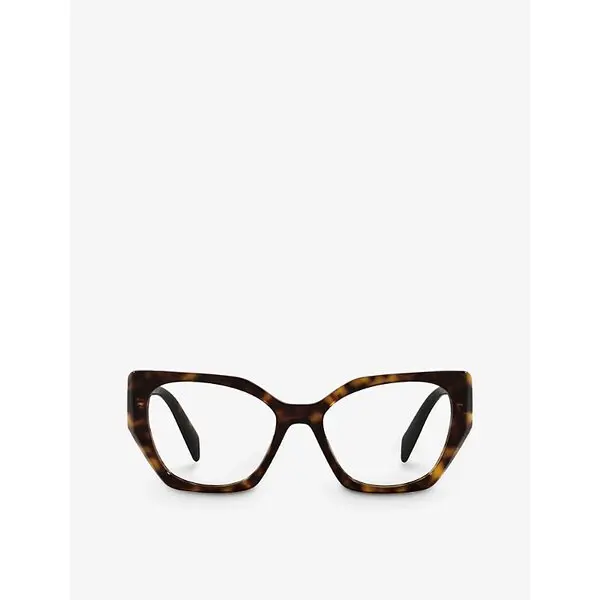 Prada Square-framed Acetate Eyeglasses In Tortoiseshell - Brown