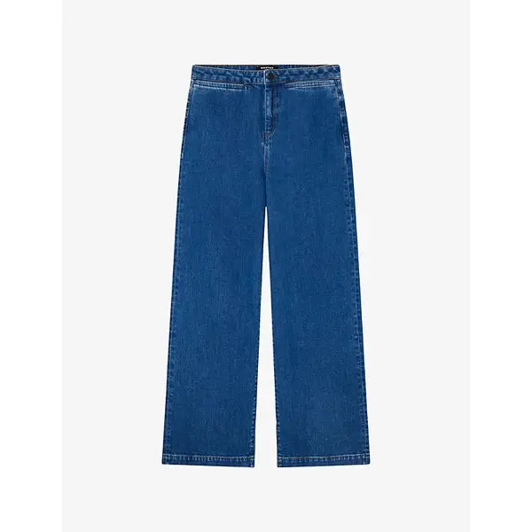 Whistles High-rise Straight-leg Stretch-denim Jeans