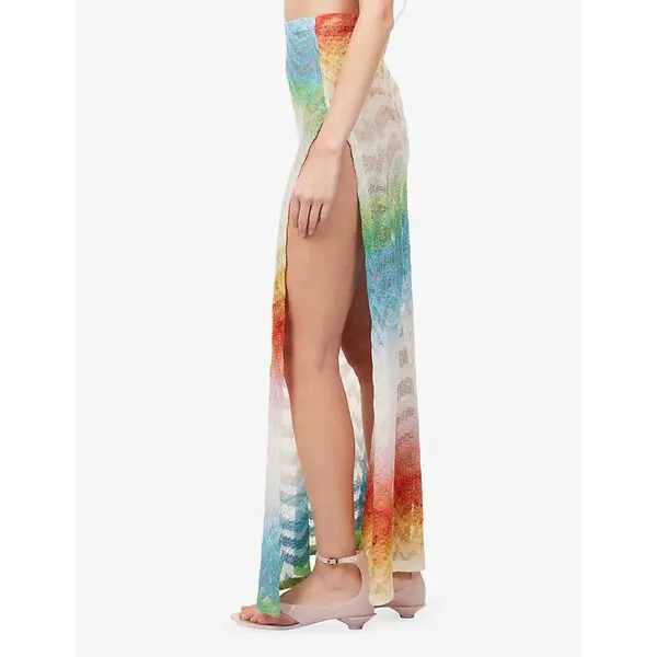 Missoni Gradient Raschel-knit Maxi Skirt