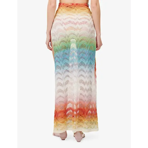 Missoni Gradient Raschel-knit Maxi Skirt