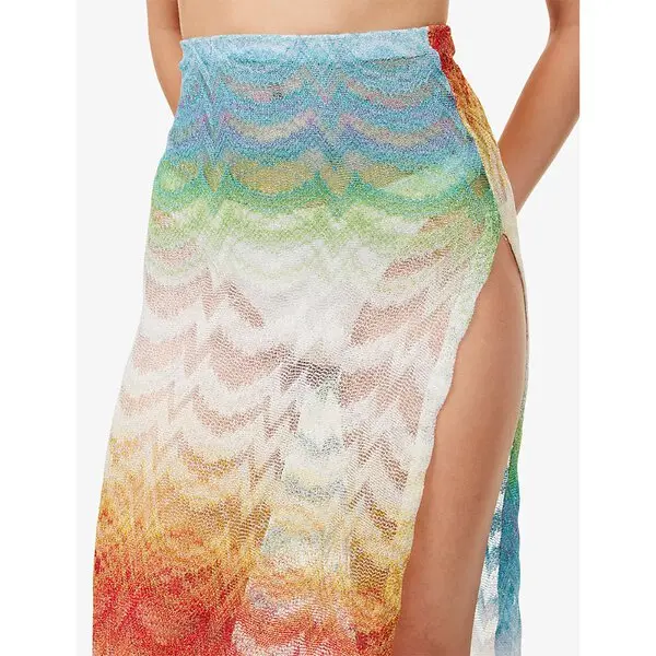 Missoni Gradient Raschel-knit Maxi Skirt