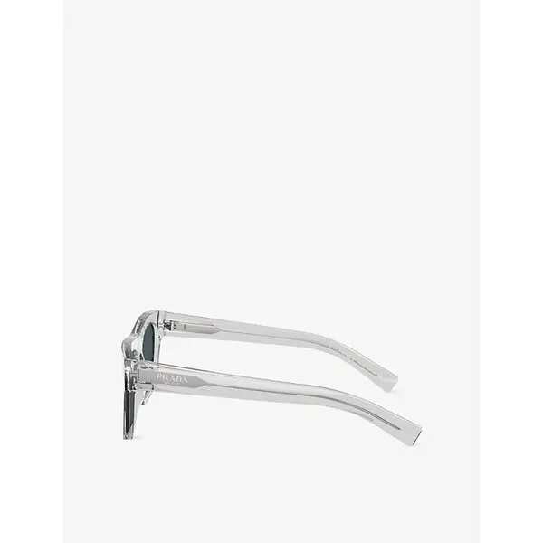 Prada Rectangle-frame Acetate Sunglasses - Grey