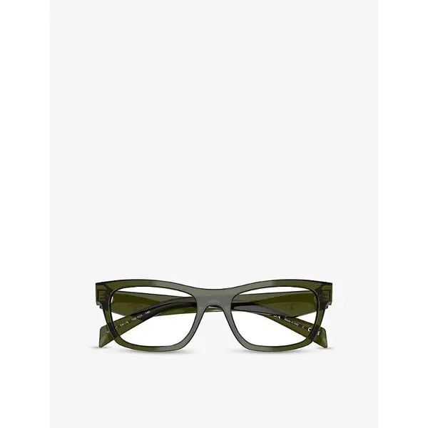 Prada Butterfly-frame Acetate Eyeglasses - Green