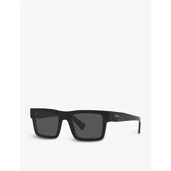 Prada Pr 19ws Square-frame Acetate Sunglasses - Black