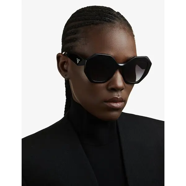 Prada Irregular Frame Acetate Sunglasses