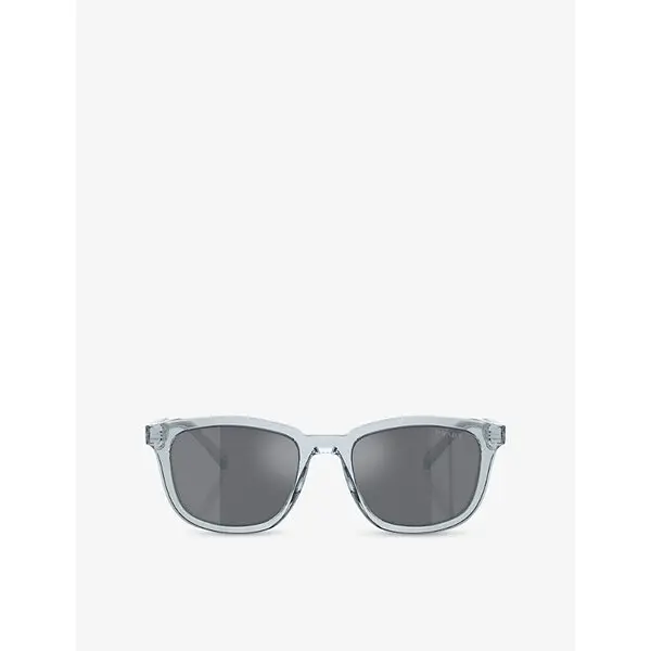 Prada Acetate Square Frame Sunglasses - Blue
