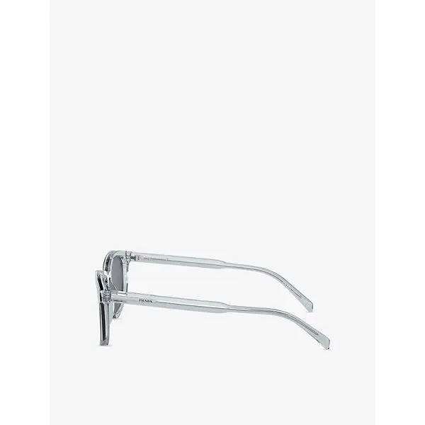 Prada Acetate Square Frame Sunglasses - Blue