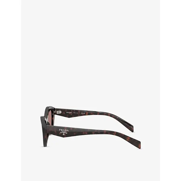 Prada Butterfly-frame Acetate Sunglasses - Brown