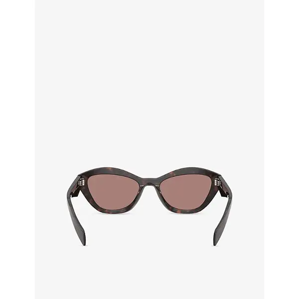 Prada Butterfly-frame Acetate Sunglasses - Brown