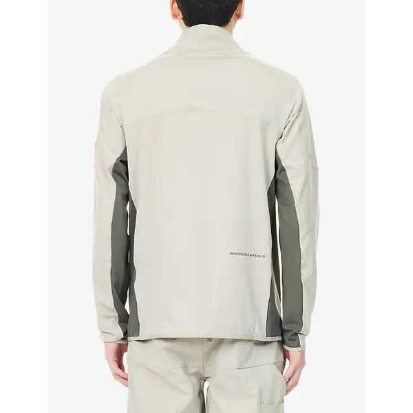 MANORS Quarter-zip Mid-layer Stretch-jersey Top - Dune