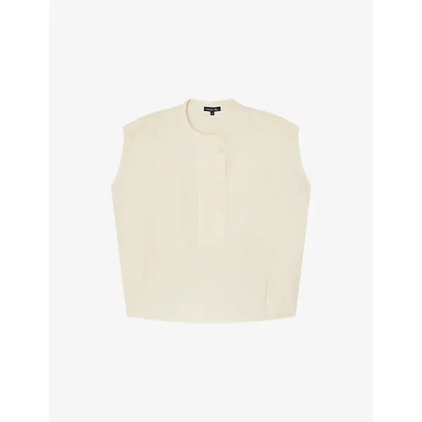 Soeur Danube Relaxed-fit Cotton-blend Shirt - Vanille