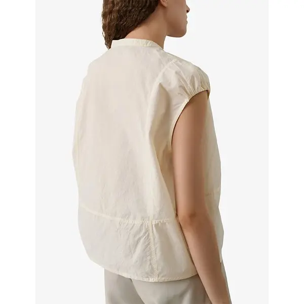 Soeur Danube Relaxed-fit Cotton-blend Shirt - Vanille
