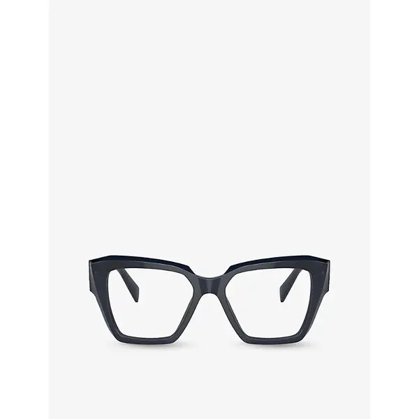 Prada Square Acetate Eyeglasses - Blue