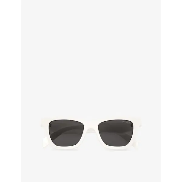 Prada Butterfly-frame Acetate Sunglasses - White
