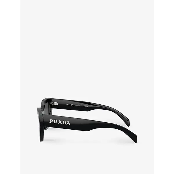 Prada Pr A09s Butterfly-frame Acetate Sunglasses With Logo Detail