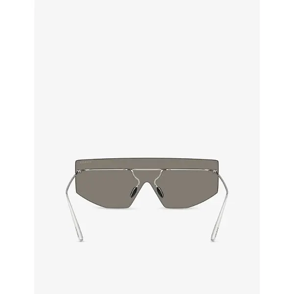 Prada Irregular-frame Metal Sunglasses