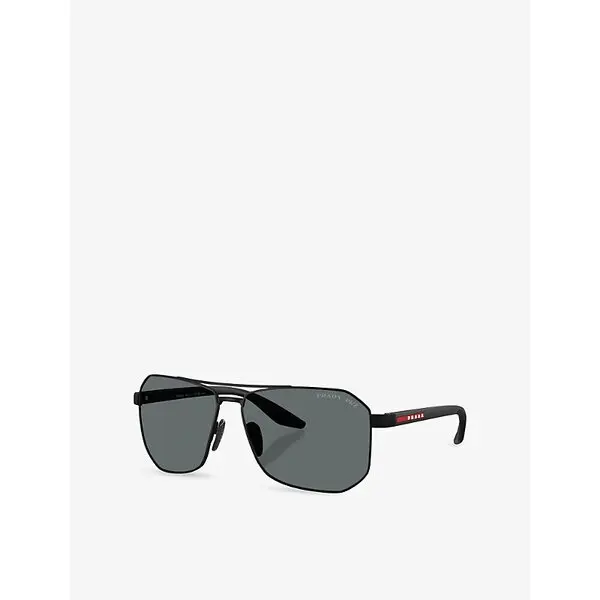 Prada Pilot-frame Metal Sunglasses