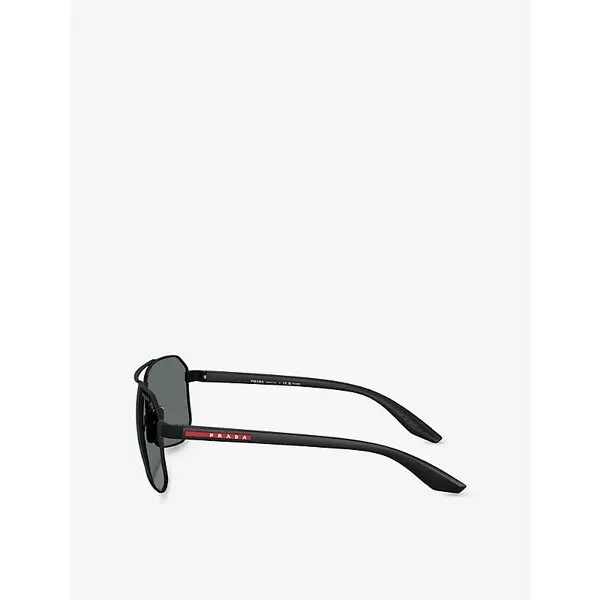 Prada Pilot-frame Metal Sunglasses