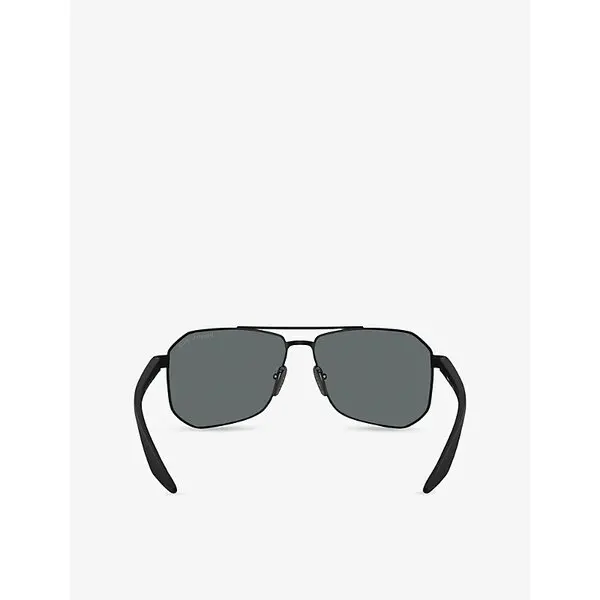 Prada Pilot-frame Metal Sunglasses