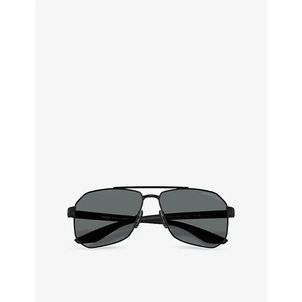 Prada Pilot-frame Metal Sunglasses