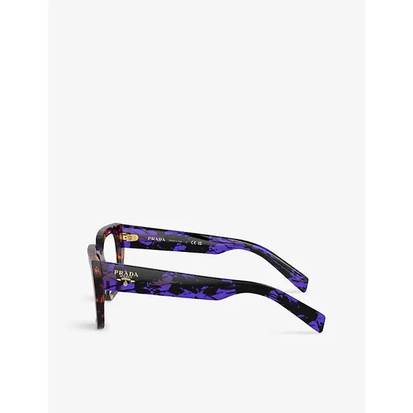 Prada Tortoiseshell Acetate Square Frame Eyeglasses