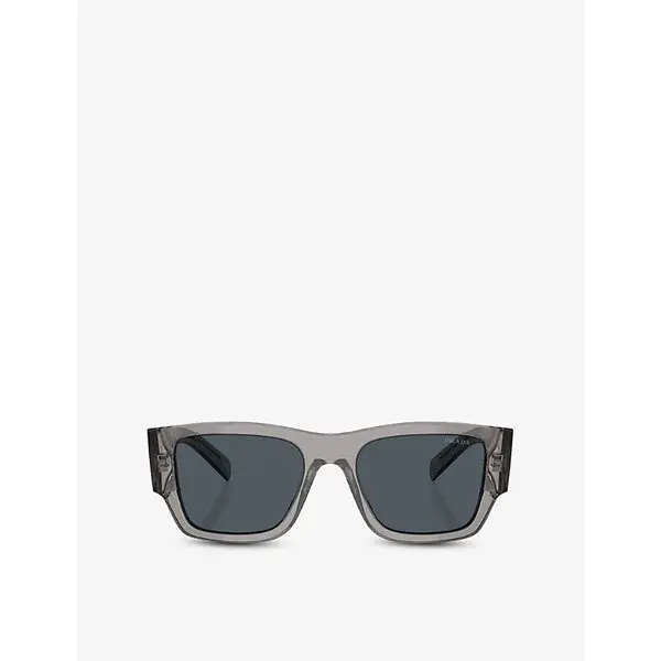 Prada Pr 10zs Square-frame Acetate Sunglasses - Grey
